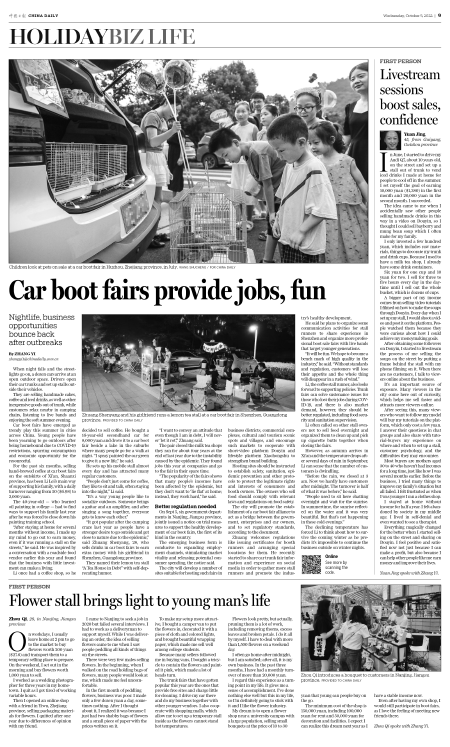 Car boot fairs provide jobs, fun - Chinadaily.com.cn