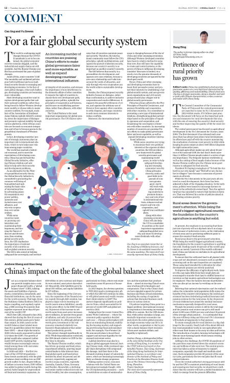 For a fair global security system - Chinadaily.com.cn