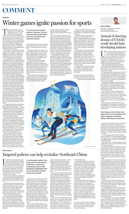 Winter games ignite passion for sports - Chinadaily.com.cn