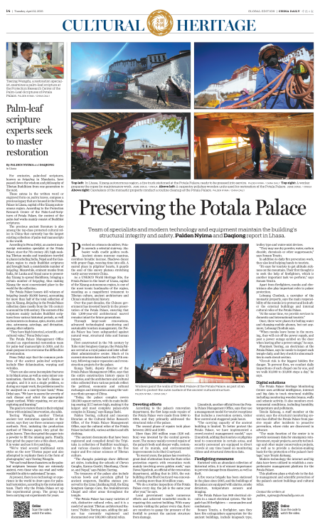 Palm-leaf scripture experts seek to master restoration - Chinadaily.com.cn