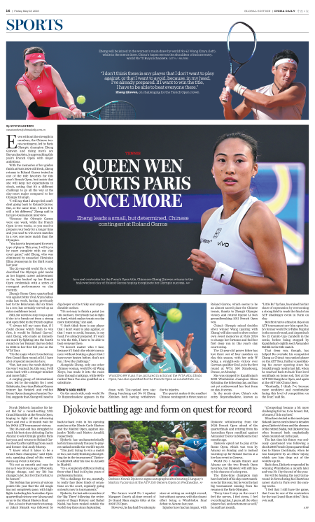 QUEEN WEN COURTS PARIS ONCE MORE - Chinadaily.com.cn