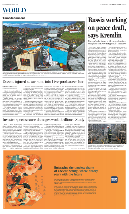 Russia working on peace draft, says Kremlin - Chinadaily.com.cn