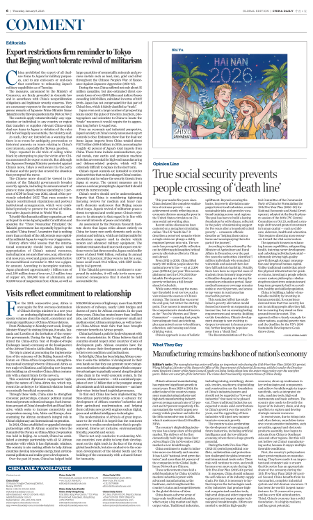 True social security prevents people crossing of 'death line ...